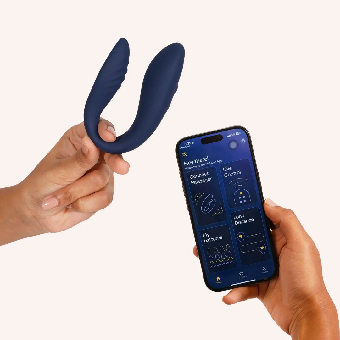 MyMuse Link+ Internal & External Massager | App-Controlled, Long Distance