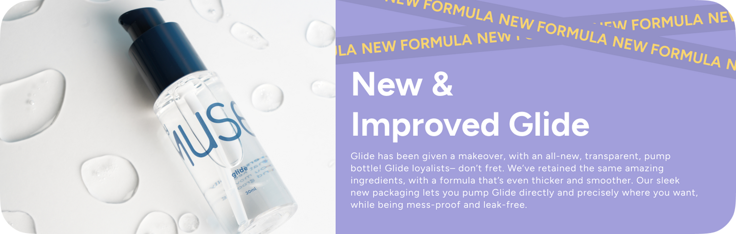 MyMuse Glide Water-Based Lubricant | All Natural, Gentle, pH-Balanced